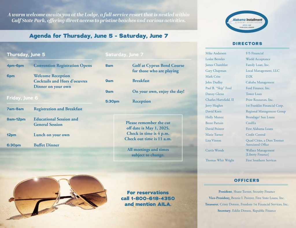 32nd Annual Convention - Gulf Shores, AL - June 5-7th, 2025 - Alabama ...